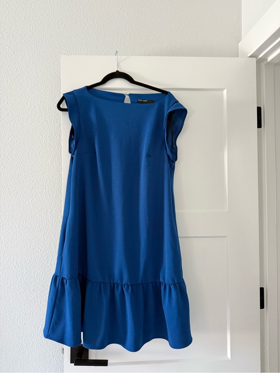 Maggy London | Dresses | Maggy London Cobalt Blue Capsleeve Rufflehem ...